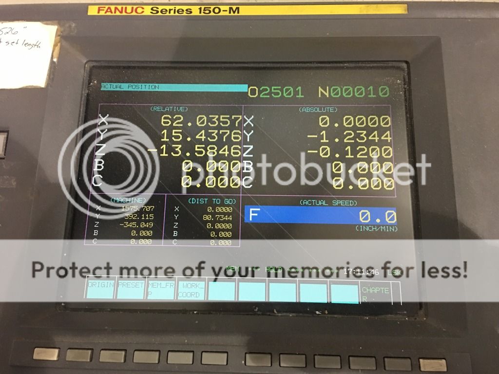 Fanuc 15 OM is Ignoring the Tool Offset Table!? How do I re-Enable it?